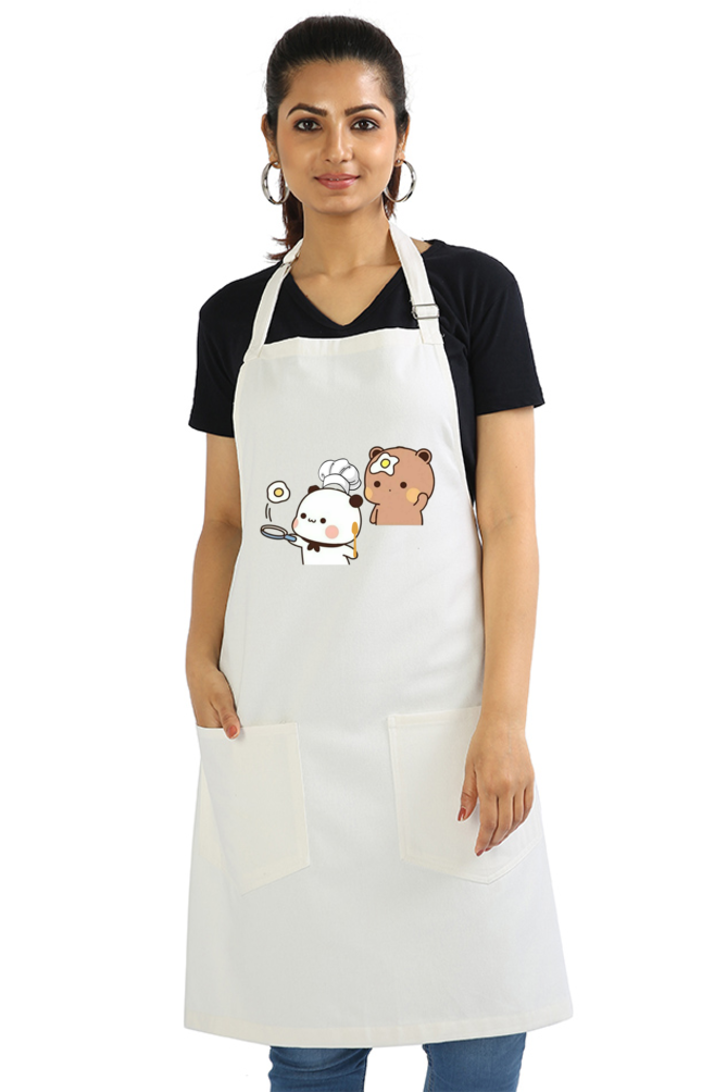 Cute Cartoon Couple Bubu Dudu Apron – Adorable Kitchen & Cooking Gift ...